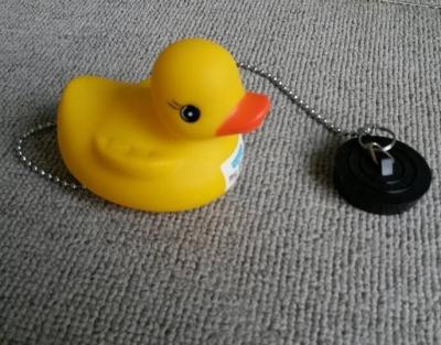 China Non Phthalate Pvc Bathtub Water Stopper  , Toybathtub Drain Stopper With Rubber Duck for sale