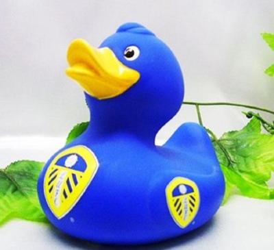 China Football Club Team World Cup Rubber Duck Toy Eco Friendly Vinyl For Baby Shower for sale