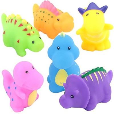 China Soft Floating Dinosaur Rubber Bath Toys Phthalate Free For Tub / Pool / Beach for sale
