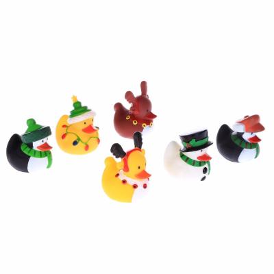 China Holiday Decorated Christmas Rubber Duck Candles Design For Carnival Game for sale