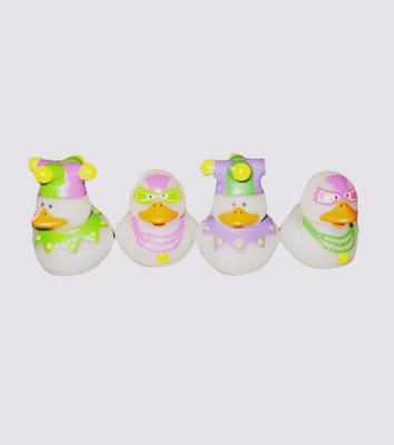 China Decorated Rubber Ducks Eco Friendly PVC , Sports Themed Rubber Duck Squeaky Toy for sale