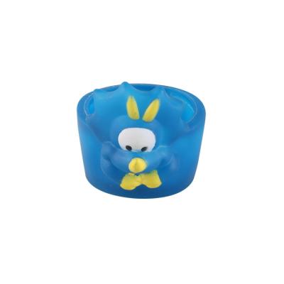 China Anti Scalding Soft Vinyl Toys Cup Bottom Cover Mat Toy Custom 7cm Diameter for sale