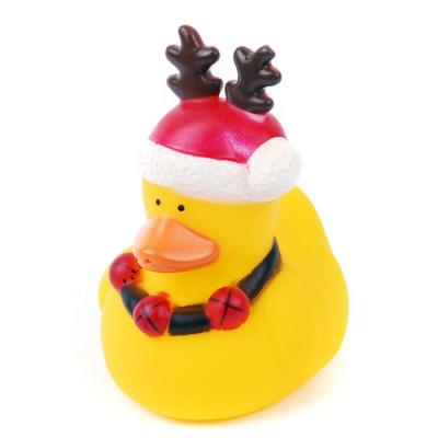 China Festival Gift Christmas Rubber Duck Floating Personalised Rubber Bath Ducks for sale