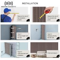 China Soundproof Wood Slat Wall Panel Environmental Friendly Wood Acoustic Wall Panels Customized for sale
