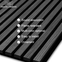 China Soundproof Wood Slat Wall Panel Environmental Friendly Wood Acoustic Wall Panels Customized for sale