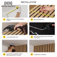 China Non Toxic Interior Decorative Wood Panels E0 / E1 Sound Absorbing Wood Panels for sale