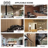 China NRC 0.9 Slat Acoustic Panels 3D Decorative Acoustic Wall Panels Environmental Friendly for sale