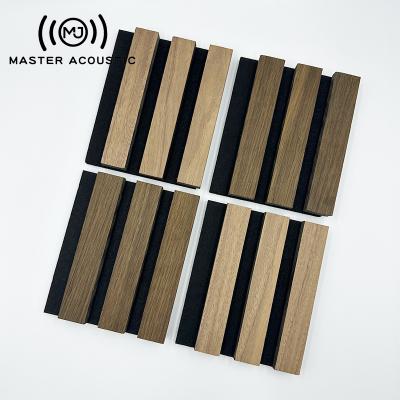 China Soundproof Wood Slat Wall Panel Environmental Friendly Wood Acoustic Wall Panels Customized for sale