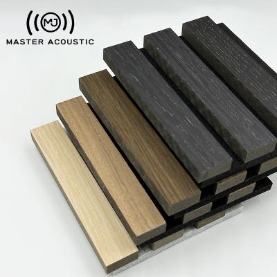 China NRC 0.9 Slat Acoustic Panels 3D Decorative Acoustic Wall Panels Environmental Friendly for sale