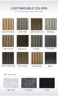 China Fireproof Slat Acoustic Panels Lightweight Natural Wood Acoustic Panels 2400*600MM for sale
