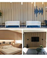 China Non Toxic Interior Decorative Wood Panels E0 / E1 Sound Absorbing Wood Panels for sale