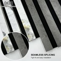 China Natural Oak Slat Wood Wall Panels Waterproof Moisture Proof PVC Wood Wall Panels for sale