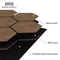 China Hexagonal Slat Acoustic Panels for Office Hotel and Public Space Decoration for sale