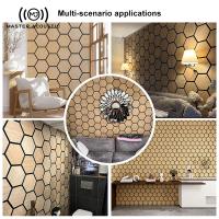 China Hexagonal Slat Acoustic Panels for Office Hotel and Public Space Decoration for sale