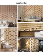 China Custom Size Hexagonal Slat Acoustic Panels for Contractor Installation for sale