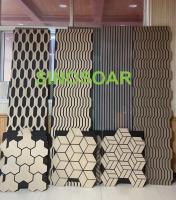 China Custom Size Hexagonal Slat Acoustic Panels for Contractor Installation for sale
