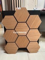 China Decorative Hexagonal Slat Acoustic Panels for Commercial Building Interiors for sale