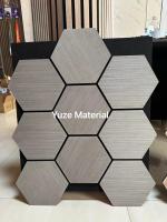 China Decorative Hexagonal Slat Acoustic Panels for Commercial Building Interiors for sale