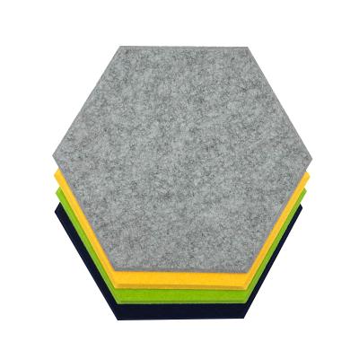 China Hexagon Sound Acoustic Panels Modern PET Felt Acoustic Panels Fireproof for sale