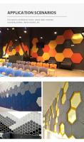 China Eco Friendly Hexagon Acoustic Panels Y Shaped Soundproof Acoustic Panel Fireproof for sale
