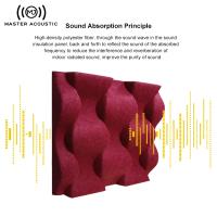 China Modern 3D Acoustic Wall Panels Recycled Polyester Fiber Acoustic Board Eco Friendly For Apartment for sale