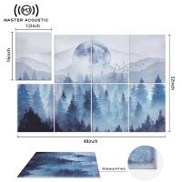 China Glue Installation Hexagon Sound Polyester Acoustic Panels Providing Effective Noise Reduction in Commercial and Residential Spaces for sale