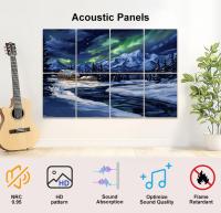 China Glue Installation Hexagon Sound Polyester Acoustic Panels Providing Effective Noise Reduction in Commercial and Residential Spaces for sale