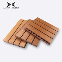 China Modern Grooved Acoustic Panel Waterproof Slotted Wall Panels Eco Friendly for sale