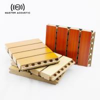 China Modern Grooved Acoustic Panel Waterproof Slotted Wall Panels Eco Friendly for sale