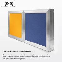China Moisture Resistant Suspended Acoustic Baffles NRC 0.8 - NRC 1 Suspended Ceiling Baffle for sale