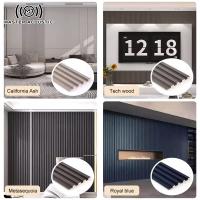 China Solid Wood Slat Acoustic Panels Modern Fluted Ceiling Panels Black Whit Grey for sale
