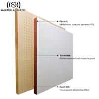 China Decorative Perforated Acoustic Panel 12mm / 15mm / 18mm Thickness Perforated Wood Panels for sale
