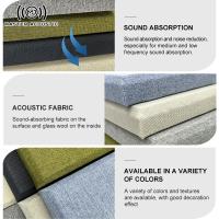 China 25mm / 50mm Thickness Fabric Wrapped Acoustic Panels Customized Fabric Acoustic Wall Panel For Cinema for sale