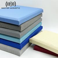 China 25mm / 50mm Thickness Fabric Wrapped Acoustic Panels Customized Fabric Acoustic Wall Panel For Cinema for sale
