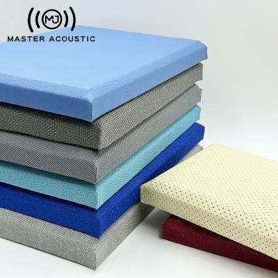 China 25mm / 50mm Thickness Fabric Wrapped Acoustic Panels Customized Fabric Acoustic Wall Panel For Cinema for sale