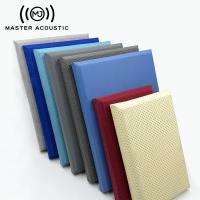 China 25mm / 50mm Thickness Fabric Wrapped Acoustic Panels Customized Fabric Acoustic Wall Panel For Cinema for sale