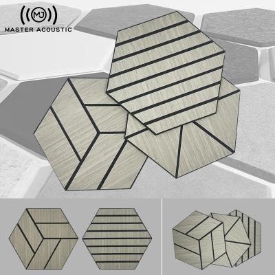 China Custom Wood Veneer Polyester Acoustic Panels For Bulk Orders for sale