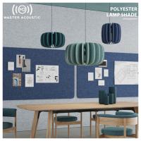 China PET Sound Absorbing Ceiling Tiles Customized Polyester Lamp Shades for sale