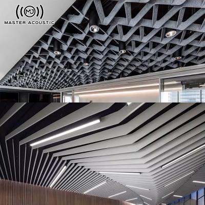 China Fire-Rated Polyester Ceiling Sound-Absorbing Panels for sale