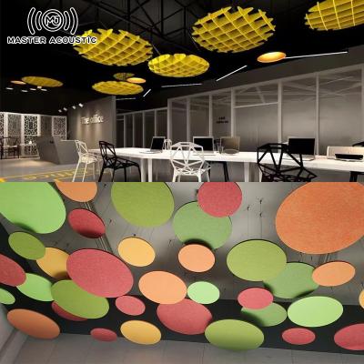 China Acoustic Panel Manufacturers Polyester Ceiling Sound Absorbing Panel Systems for sale