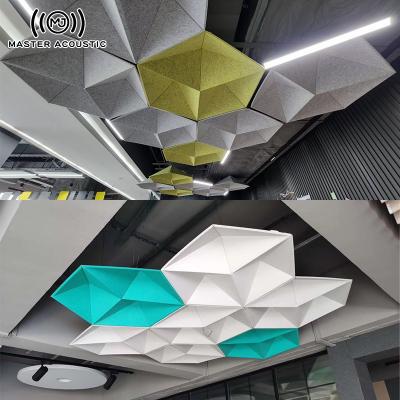 China Fire Resistant Polyester Ceiling Panels Acoustic Panel Manufacturers for Buildings for sale