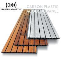 China NRC 0.65 - NRC 0.9 Grooved Acoustic Panel Carbon Plastic Acoustic Soundproofing Panels for sale