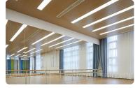 China B1 WPC Acoustic Panels Soundproof Decorative Slat Panels For Interior Walls for sale