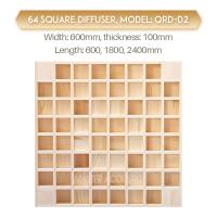 China Fireproof Sound Diffuser 500Hz - 4000Hz MLS Diffuser For Commercial Interior Acoustic for sale