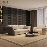 China Slat Wood Acoustic Panels Sound Insulation Board Acoustic Thermal Wall for Cinema for sale