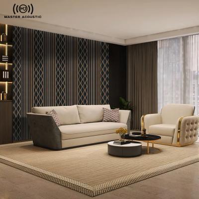 China Slat Wood Acoustic Panels Sound Insulation Board Acoustic Thermal Wall for Cinema for sale