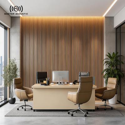 China Slat Acoustic Panels Acoustic Panel Manufacturers for Interior Wall Systems for sale