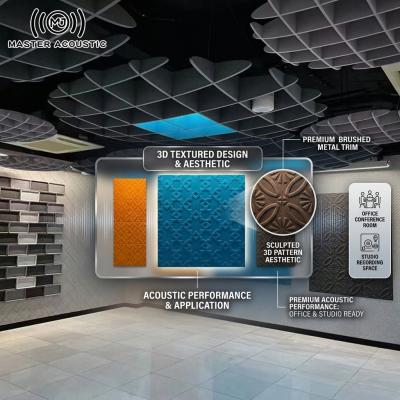 China Lightweight Polyester Ceiling Sound-Absorbing Panels for Modern Interiors for sale