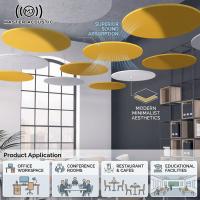 China Smooth Surface With Fine Fiber Texture Polyester Acoustic Panels Acoustic Ceiling Panels Cuttable Delivering Sound Absorption and Aesthetic Appeal for sale
