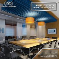 China Smooth Surface With Fine Fiber Texture Polyester Acoustic Panels Acoustic Ceiling Panels Cuttable Delivering Sound Absorption and Aesthetic Appeal for sale